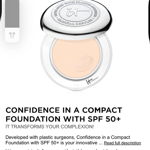it cosmetics | Makeup | Nwt It Cosmetics Confidence In A Compact ...